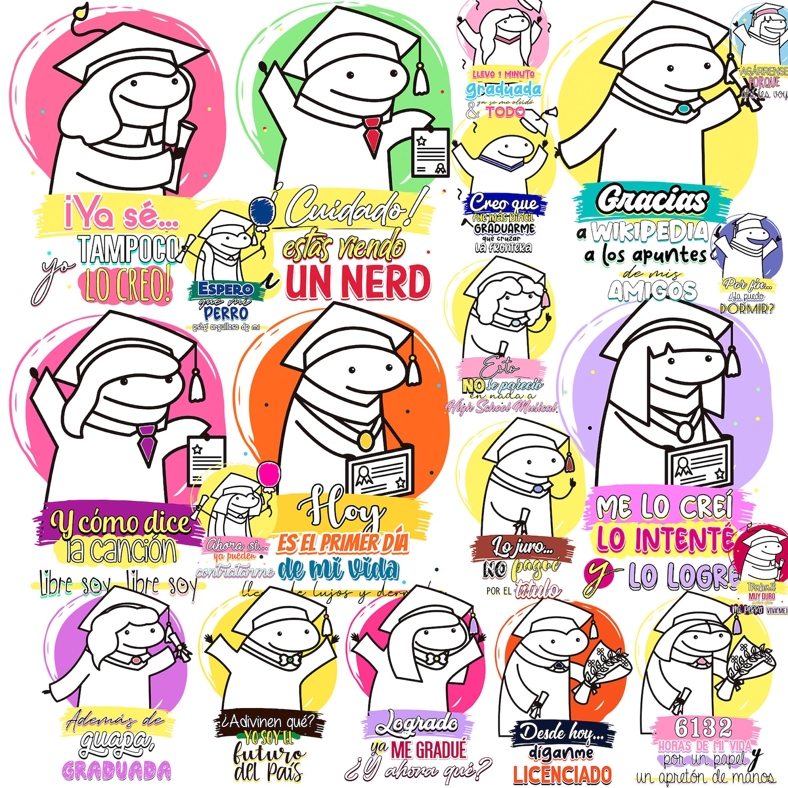 20 Diseños Flork Graduados Egresados-sublimación Playeras - Etsy Norway