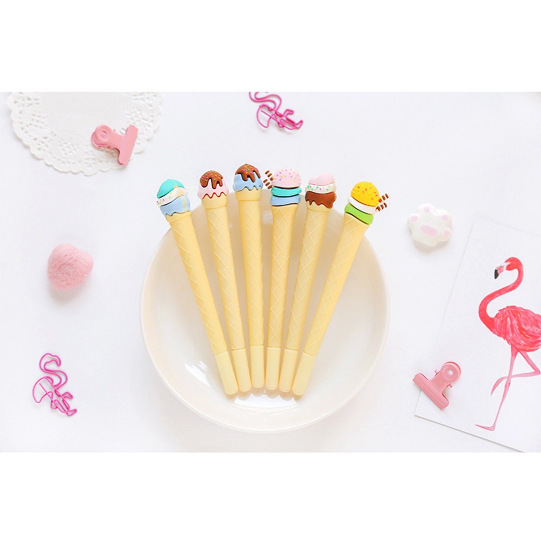 Ice Cream Pen, Cute Novelty Stationery Gift, Planner Accessories ...