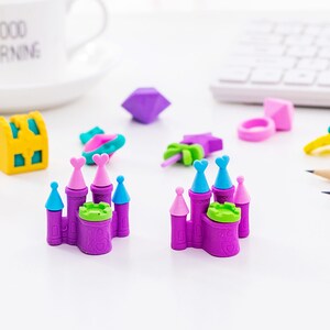 Princess Eraser Pack Cute Erasers for Girls Kawaii Castle - Etsy