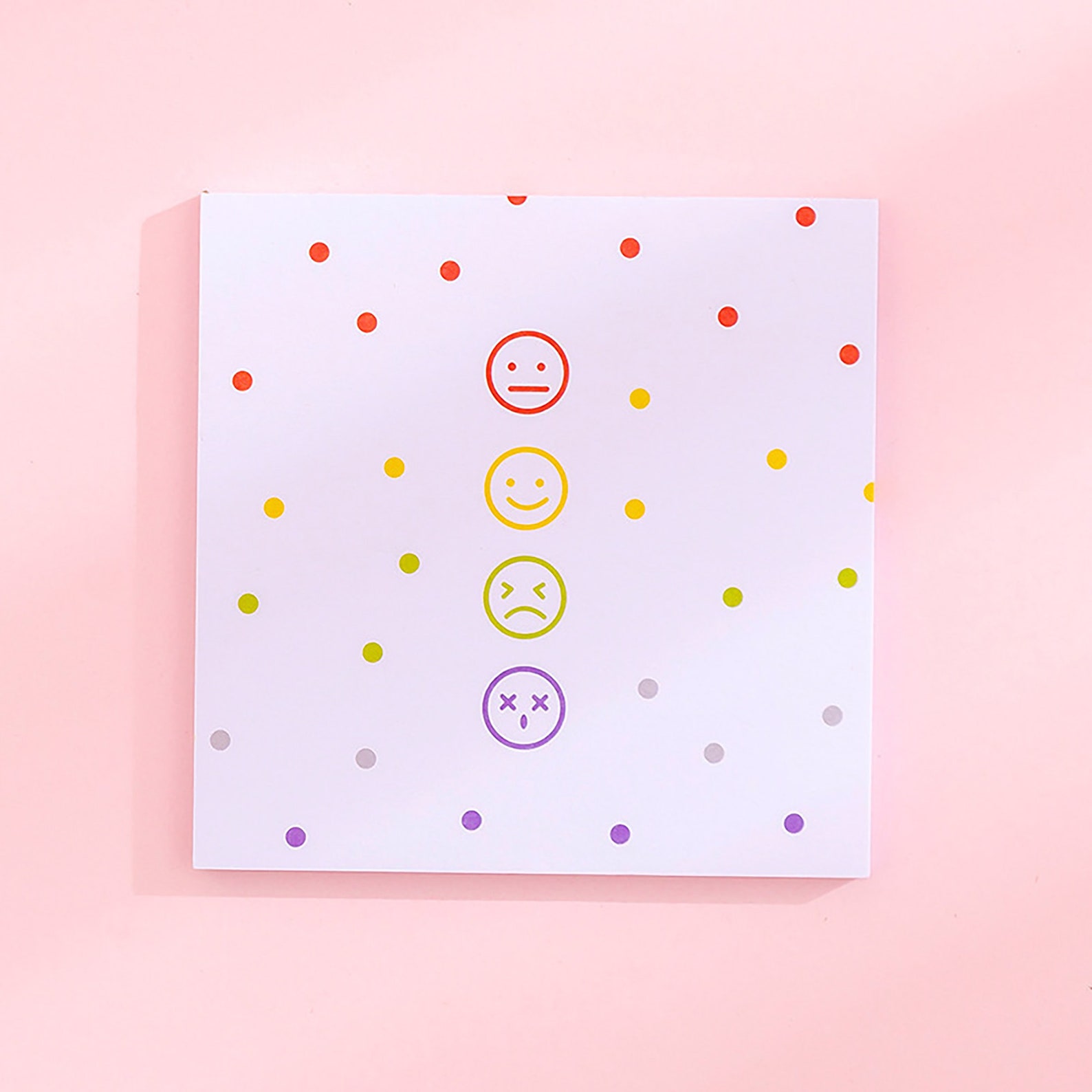 Polka Dot Sticky Notes Love Heart Sticky Notes Kawaii Memo - Etsy