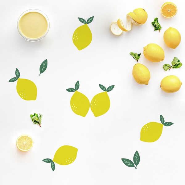 Lemon Wall Decals - Etsy