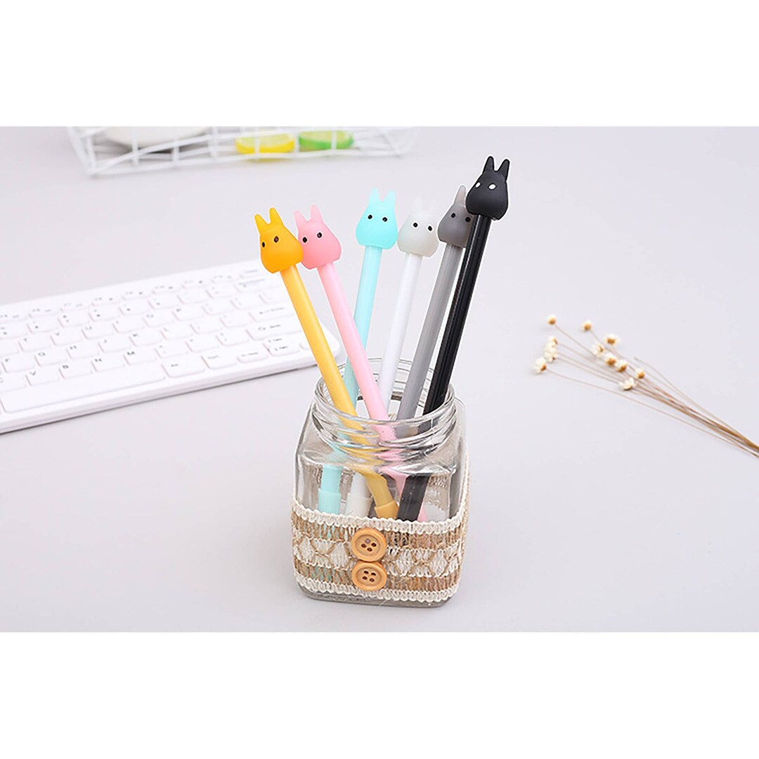 Cute Cat Pens Fat Cat Pens Cat Face Pens Stationery Funny - Etsy