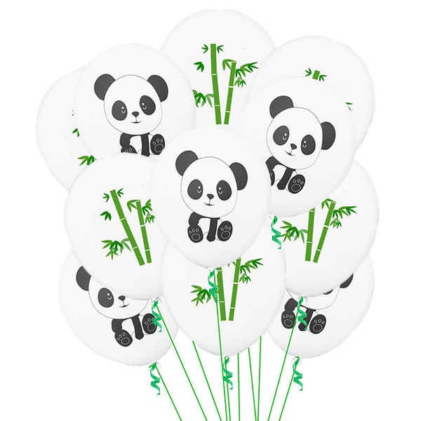 Panda With Balloons - Etsy