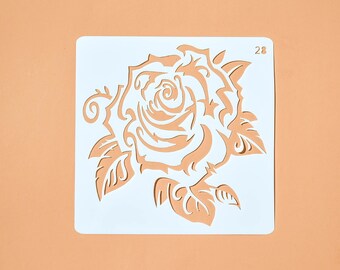 Flower Pot Stencil Reusable Flower Pot Stencil Art Stencil - Etsy