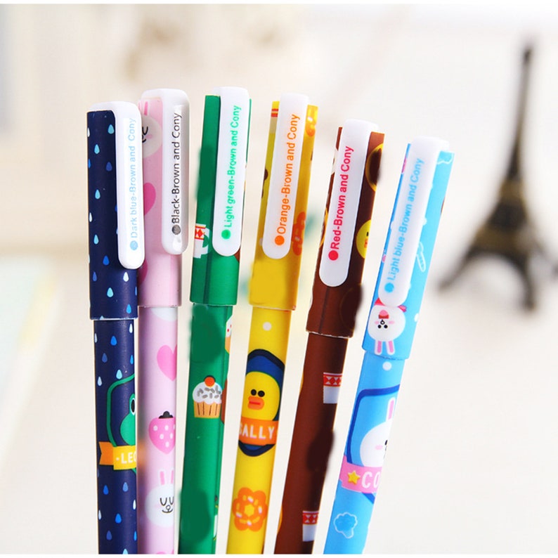 Brown and Cony Pens Line Friends Pen Set Line Character - Etsy