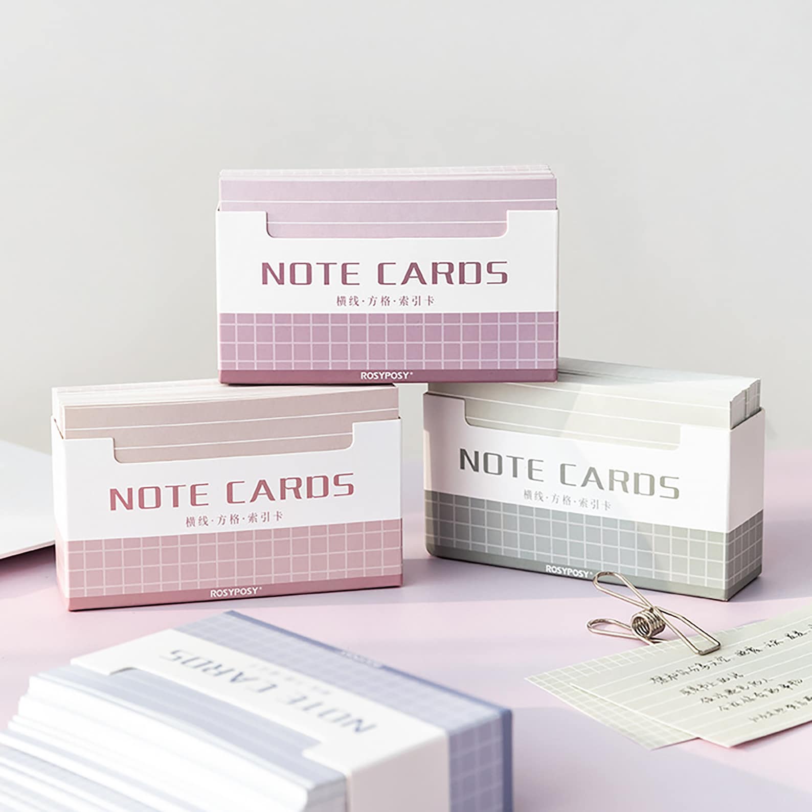 Study Notes Revision Cards Set Lined Study Cards Grid Study - Etsy