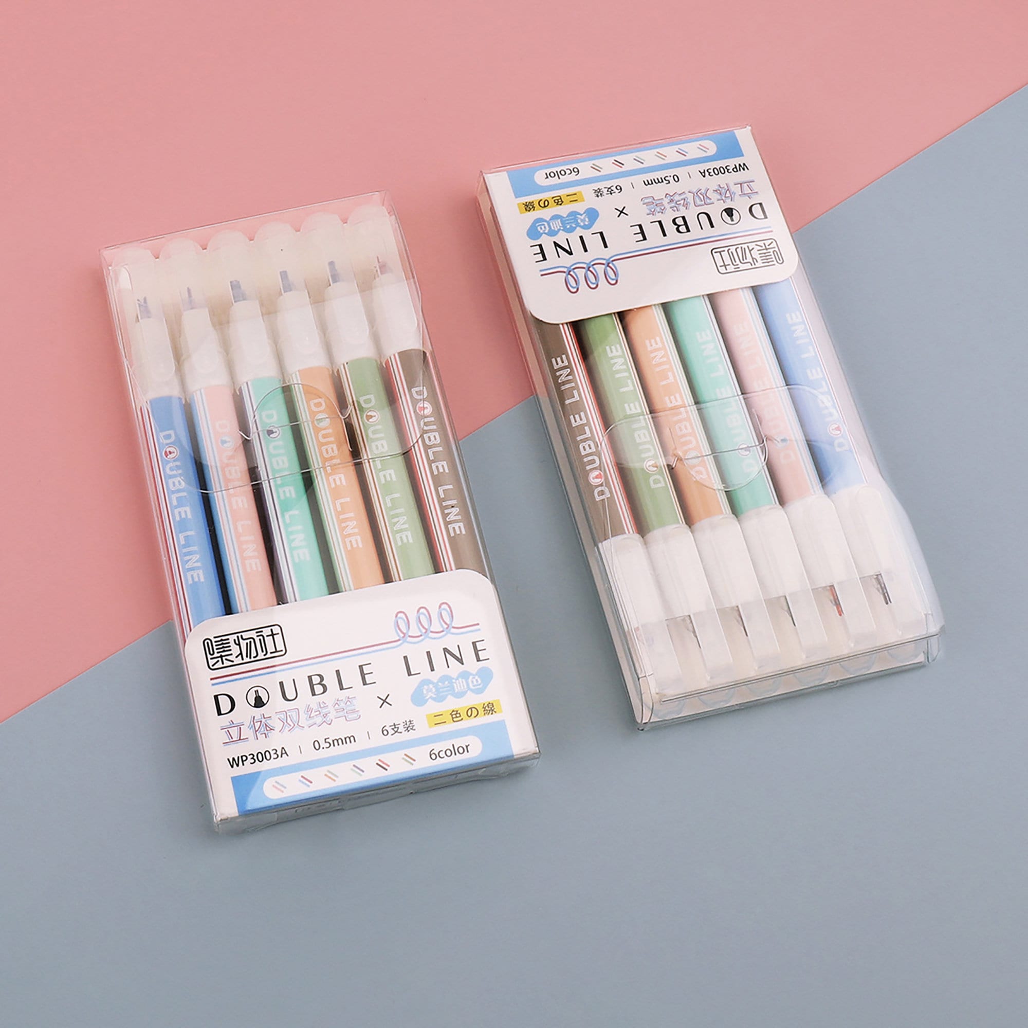 Morandi Double Line Pens Morandi Colour Theme Marker Pens - Etsy