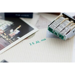 Vintage Style Wooden Date Stamp, Old Date Stamper, Hand Stamp, Journal ...