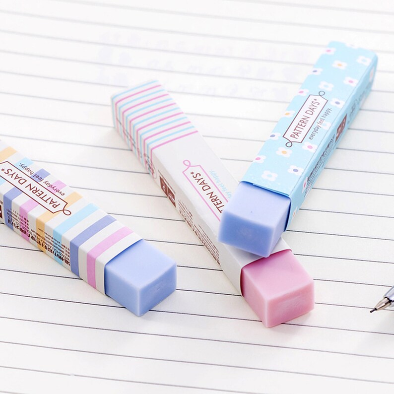 2 Pcs Eraser Set Pencil Rubbers School Supplies Kids Gift - Etsy