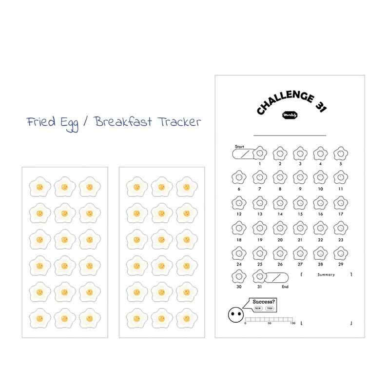 31 Days Tracker Stickers Challenge 31 Days With Stickers | Etsy UK
