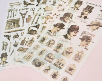 French Themed Stickers - Etsy