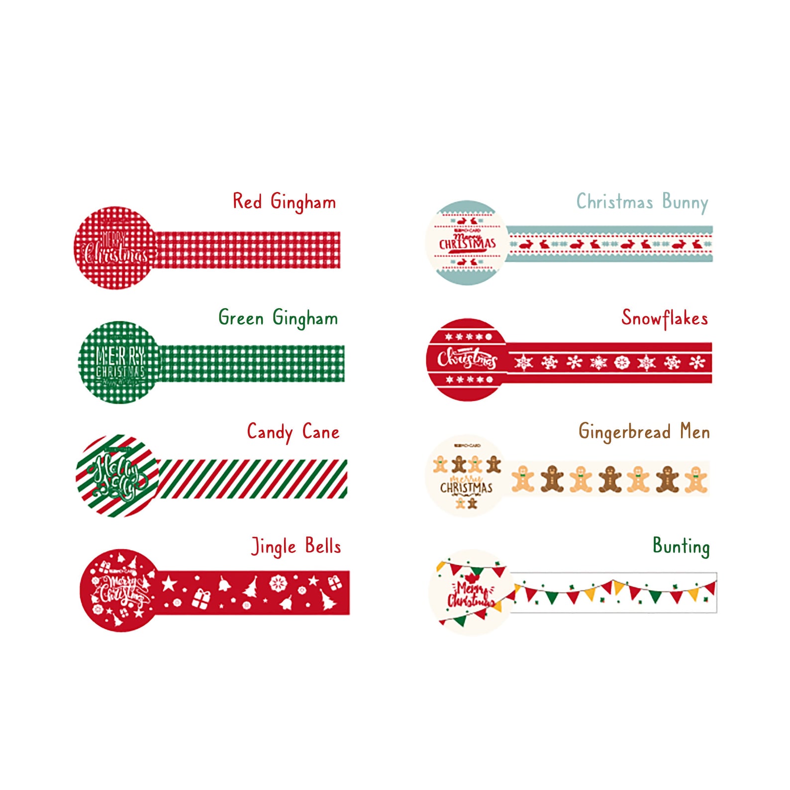 Christmas Washi Tape Christmas Gift Wrapping Decoration Tape - Etsy