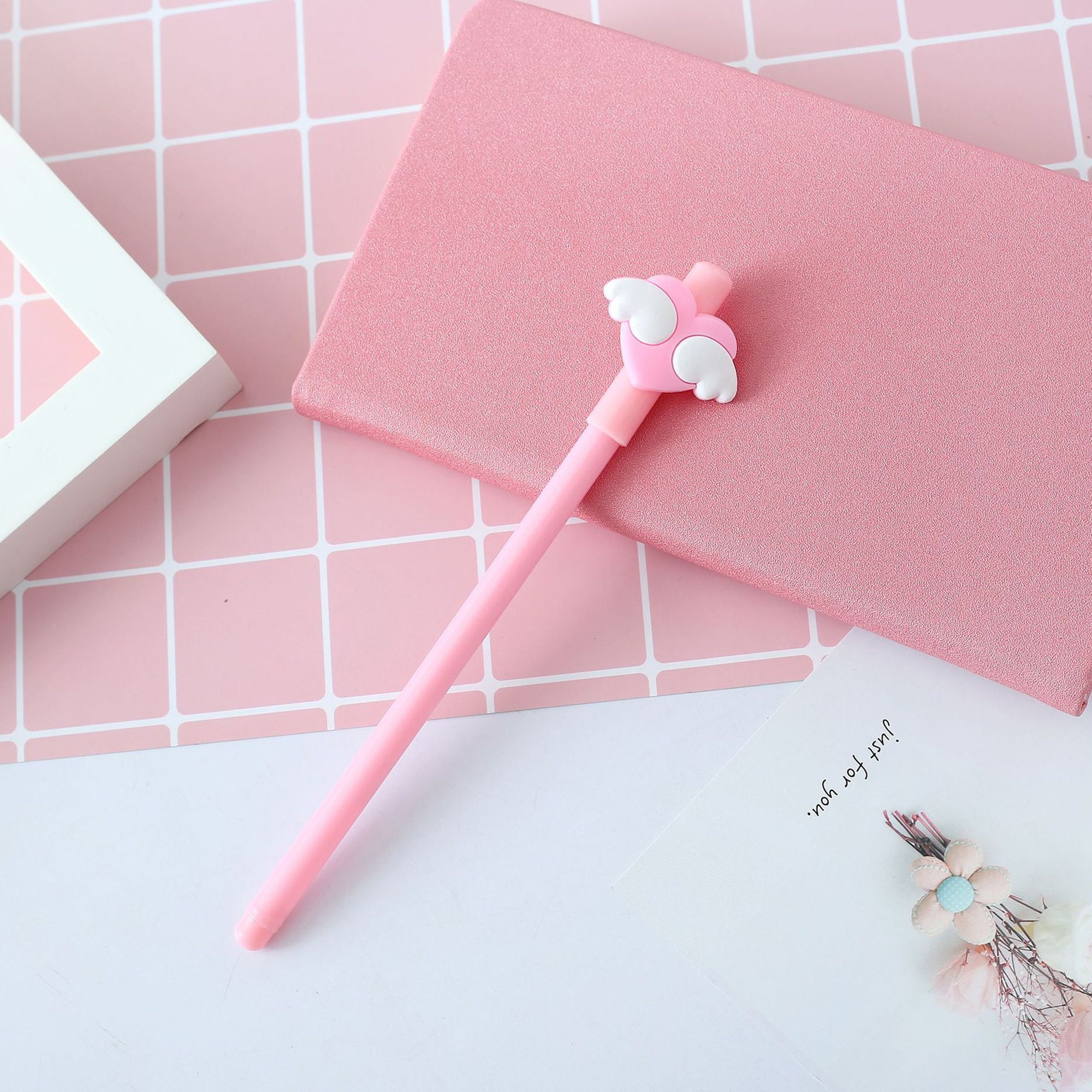 Angel Wings Pen Cute Heart Pens Stationery Gift School | Etsy