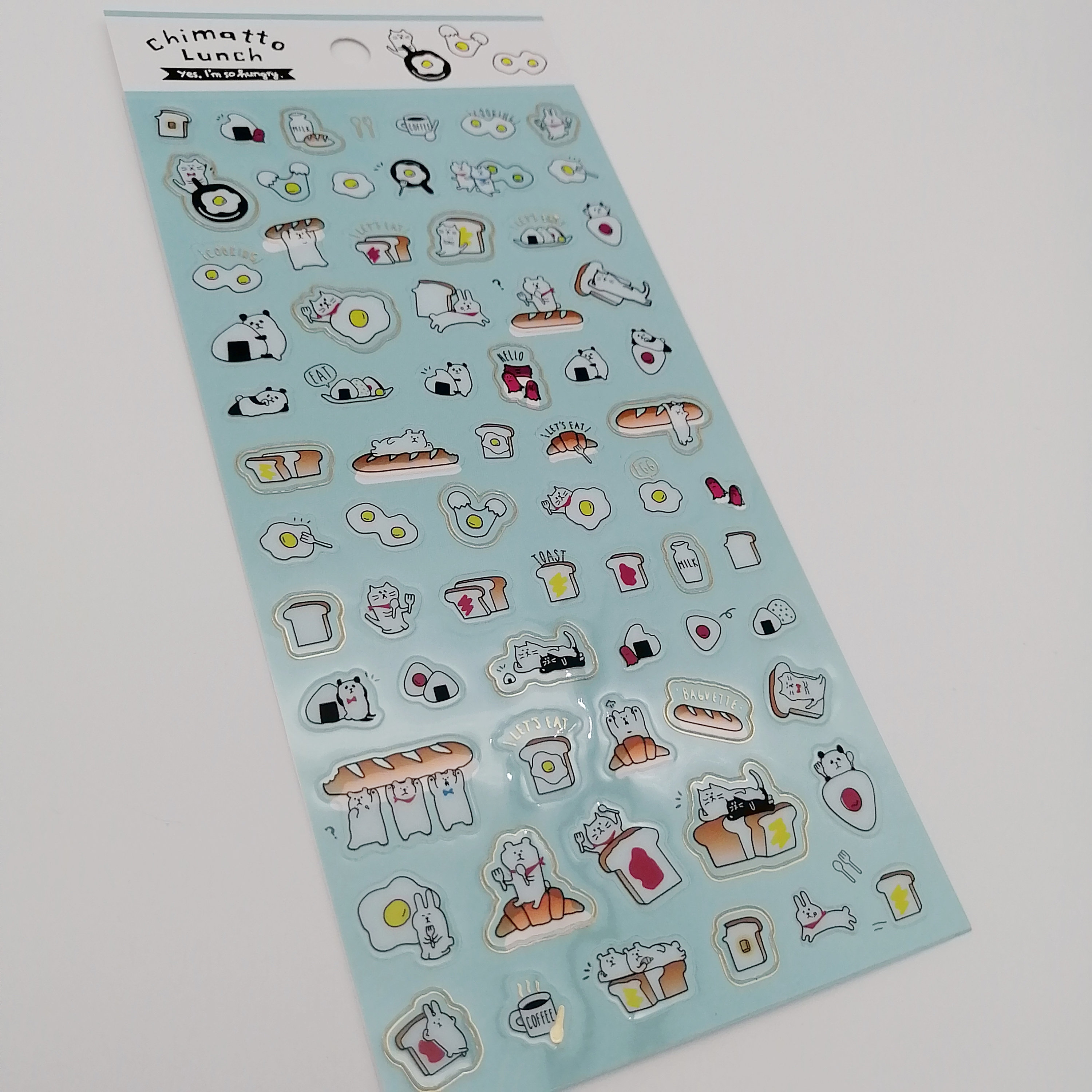 Kawaii Food Stickers Hungry Cat Stickers Fried Egg Stickers - Etsy UK