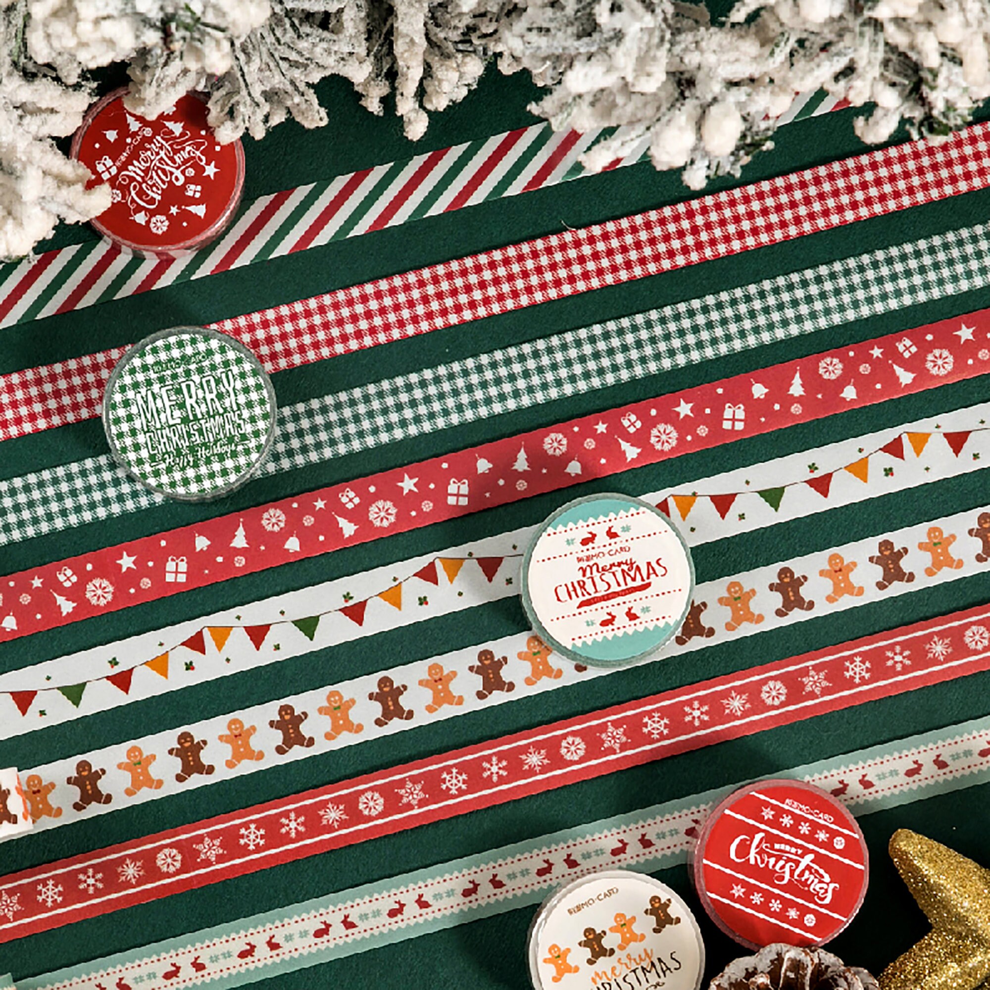 Christmas Washi Tape Christmas Gift Wrapping Decoration Tape - Etsy