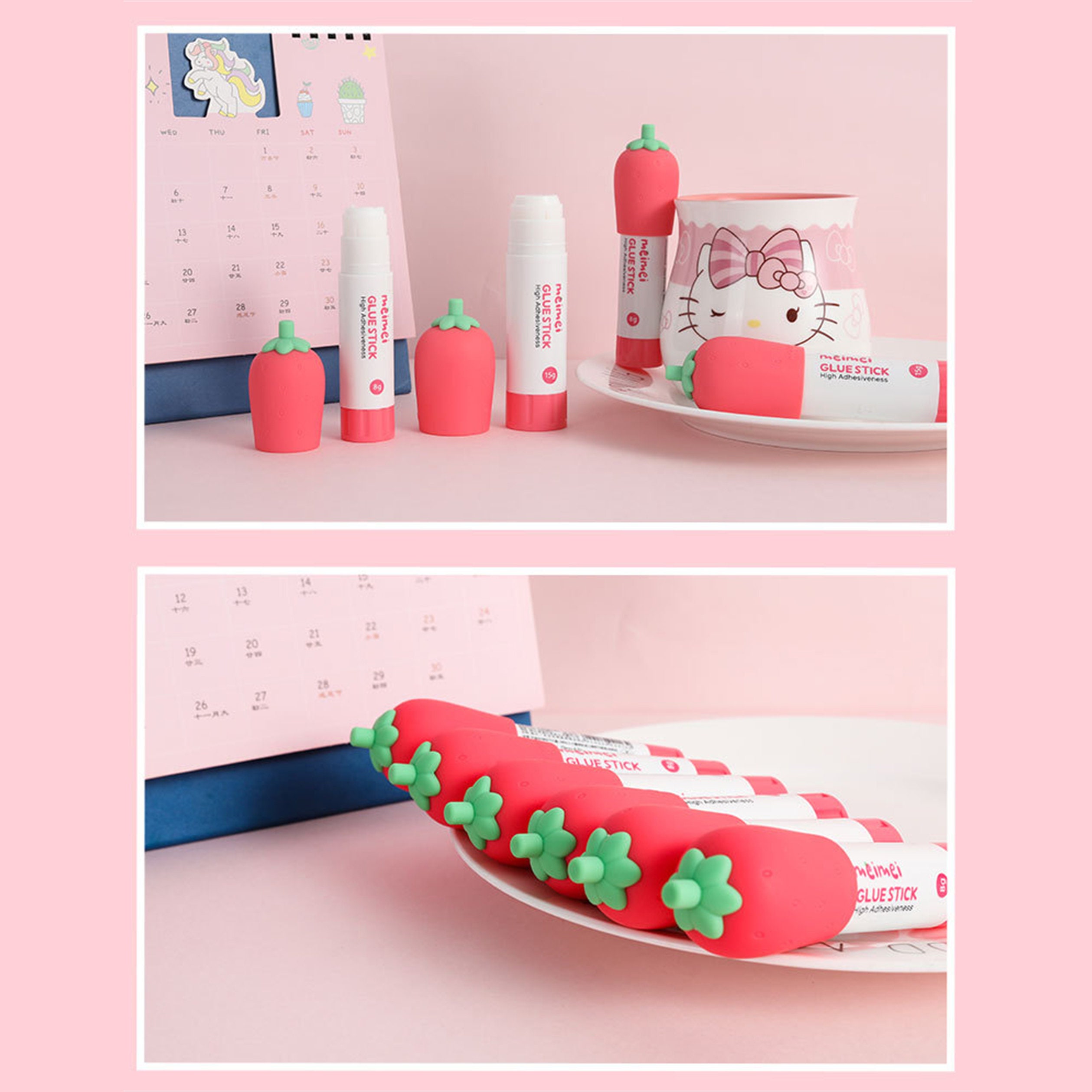 Strawberry Glue Stick Kawaii Glue Stick Kids Glue Stick | Etsy