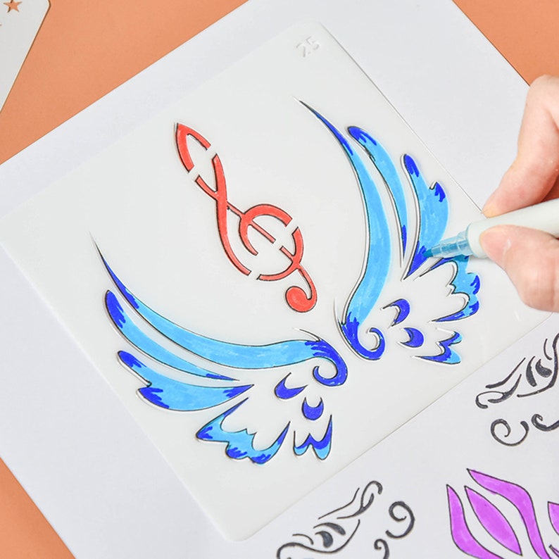 Decorating Stencil Drawing Stencil Reusable Stencil - Etsy UK