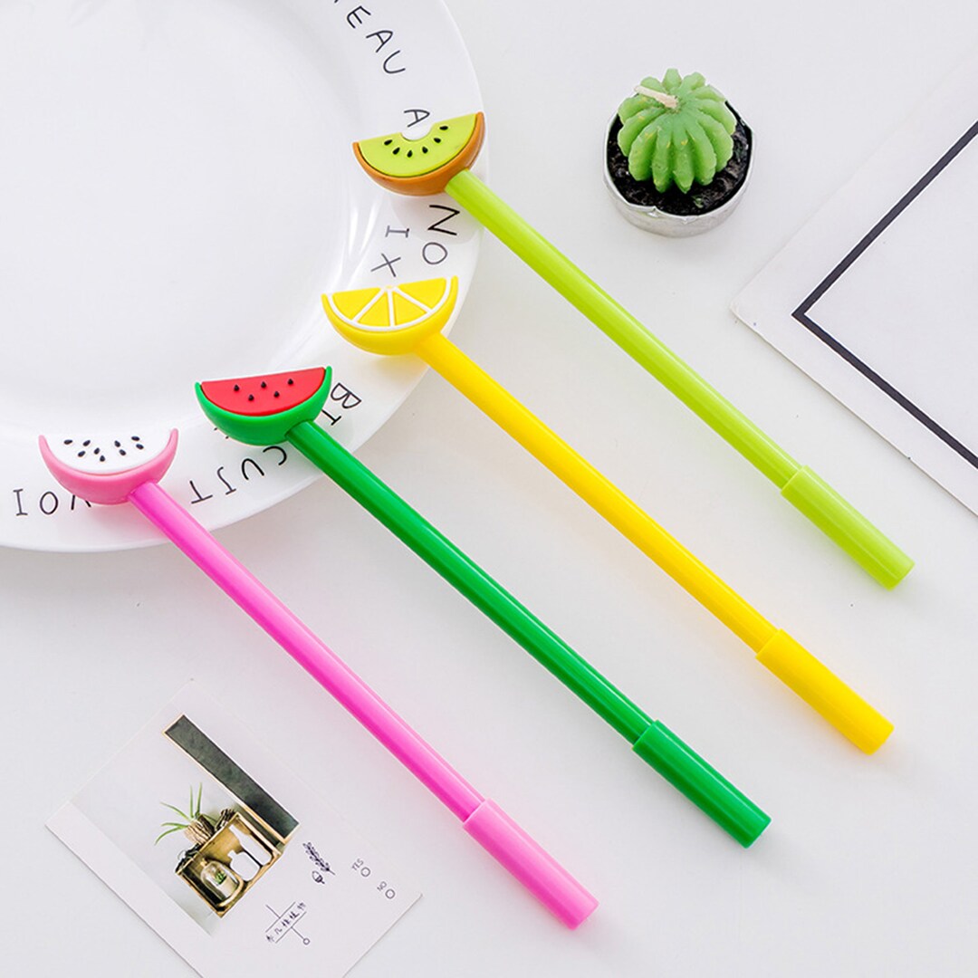 Cute Fruit Pens, Fruit Stationery Gift, Back to School, School Supplies ...