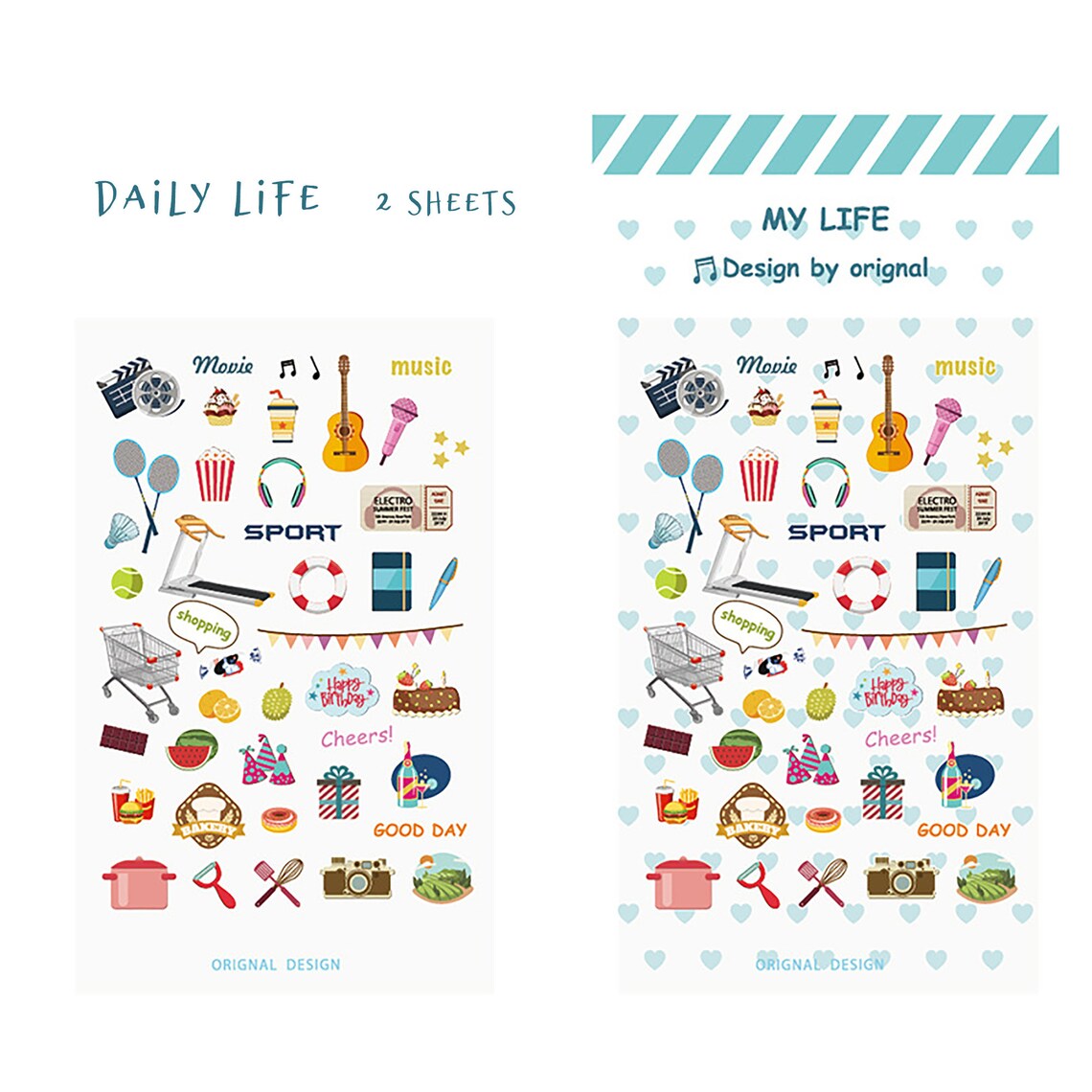 City Scene Stickers Daily Life Sticker Set Pastimes - Etsy UK