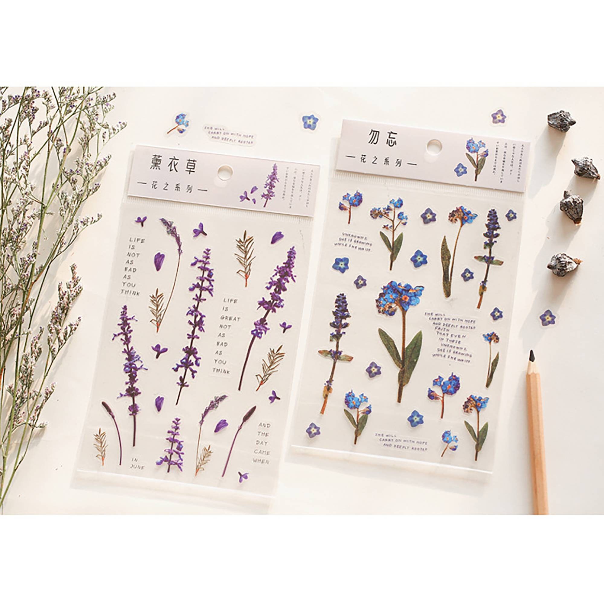 Flower Stickers Garden Stickers Country Garden Stickers | Etsy