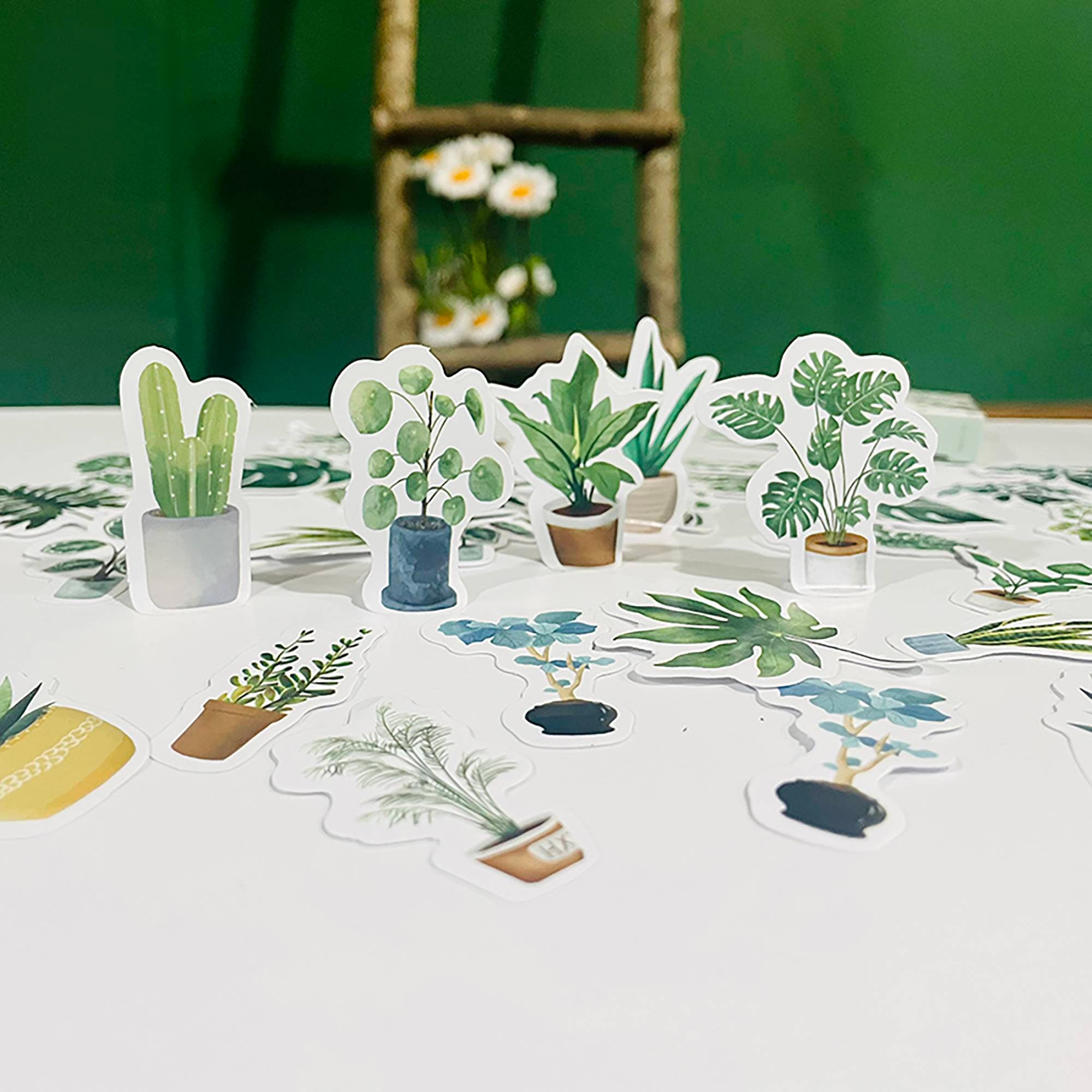Houseplant Stickers Exotic Plants Sticker Set Botanical - Etsy