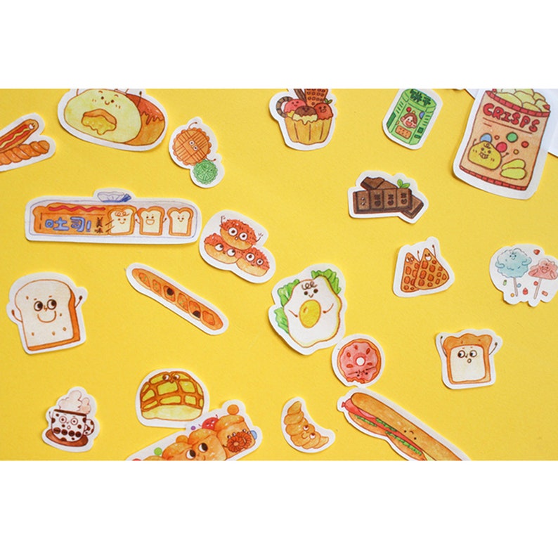 Hand Drawn Sticker Pack Illustrated Stickers Scrapbooking - Etsy