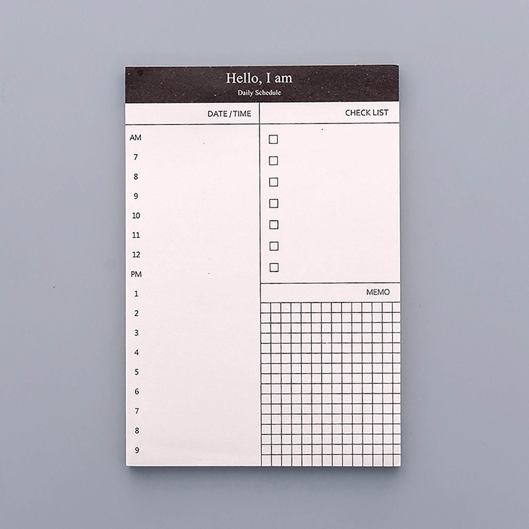 Daily Schedule Pad to Do List Memo Daily Plan Memo Planner - Etsy UK