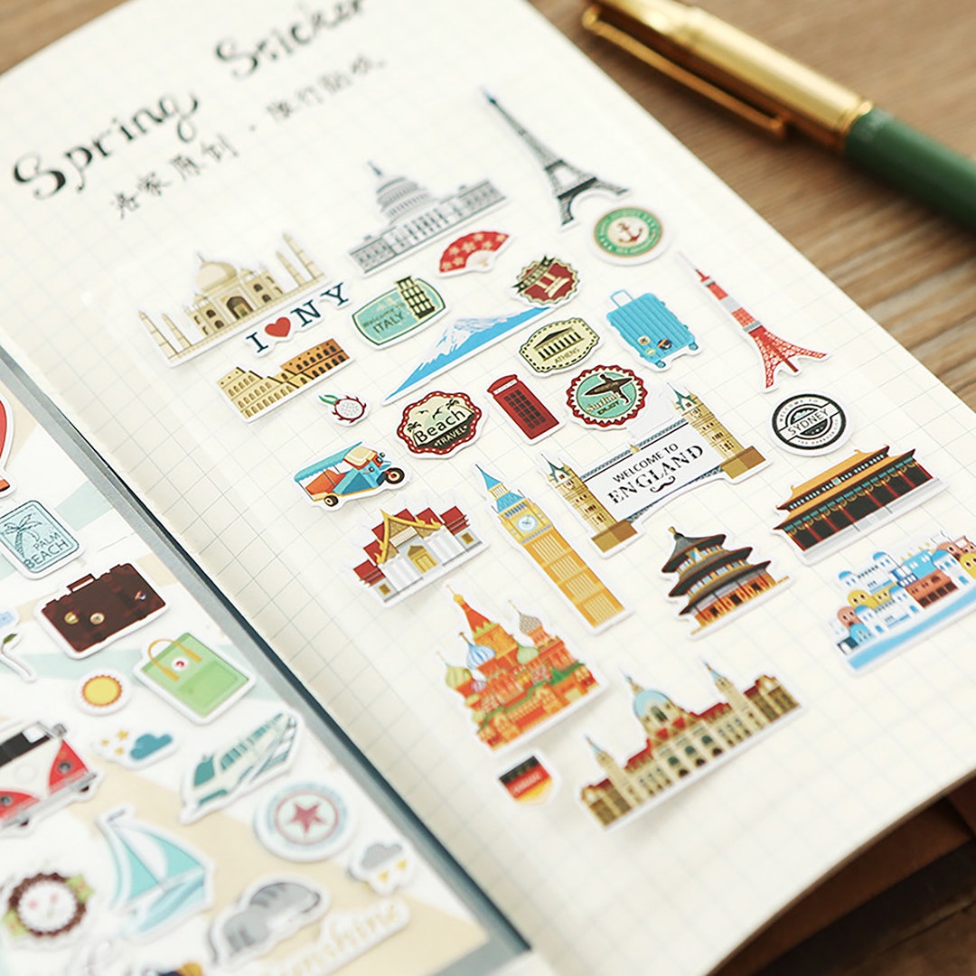 City Scene Stickers, Daily Life Sticker Set, Pastimes Stickers ...