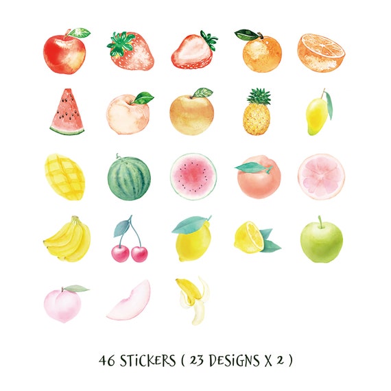 Summer Sticker Strawberry Sticker Cute Sticker | Bullet Journal Sticker ...