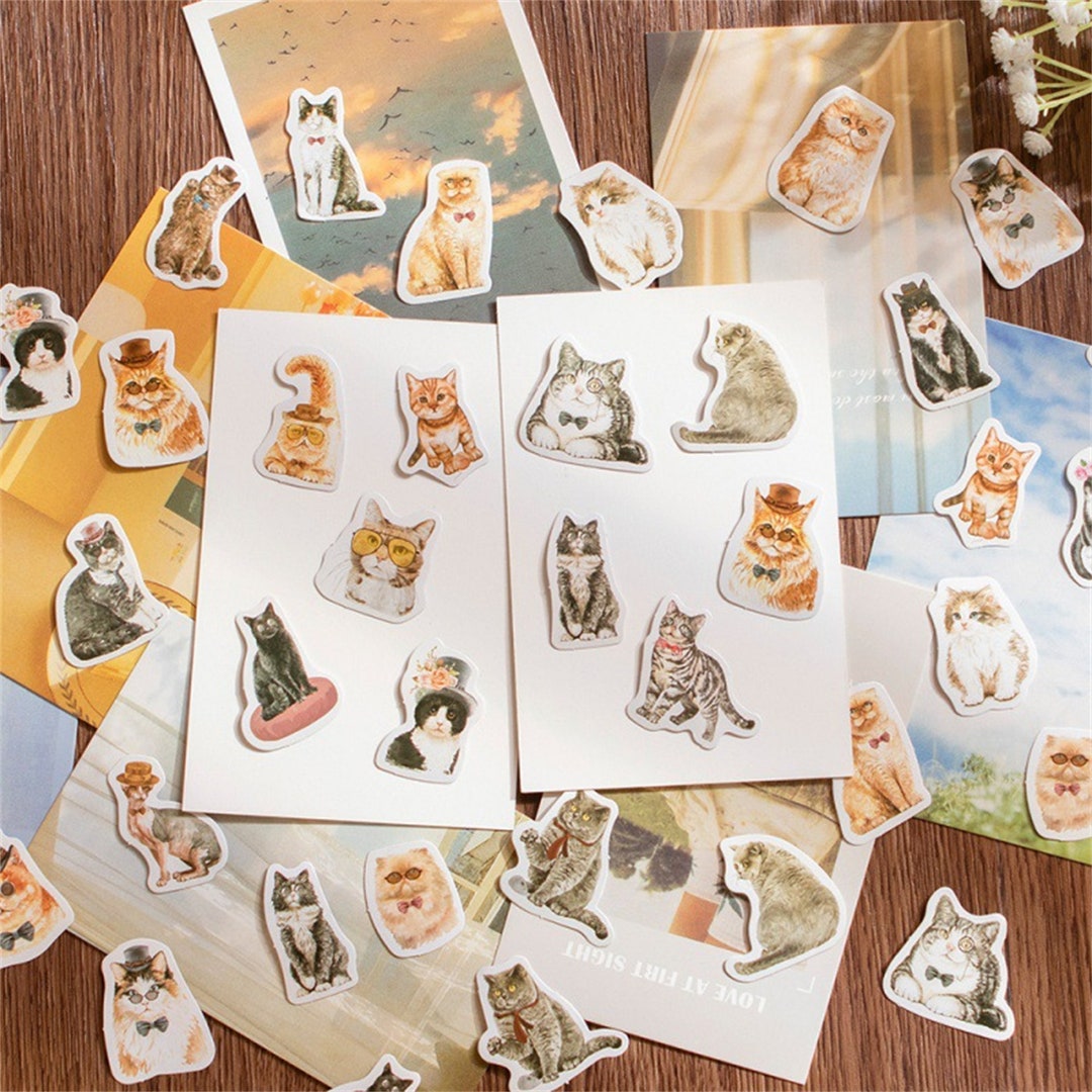 Hello Cats Sticker Pack, Cat Stickers for Sticker Bombing, Individual ...