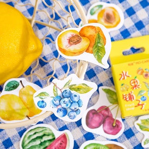 Fruit Stickers, Berry Stickers, Snack Stickers, Watercolour Sticker ...