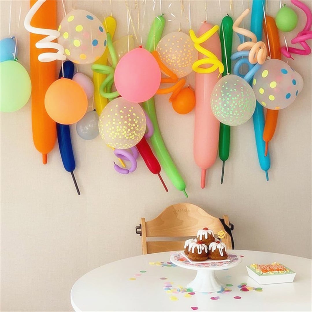 Balloons Array Multi Coloured Balloon Display Dazzling - Etsy