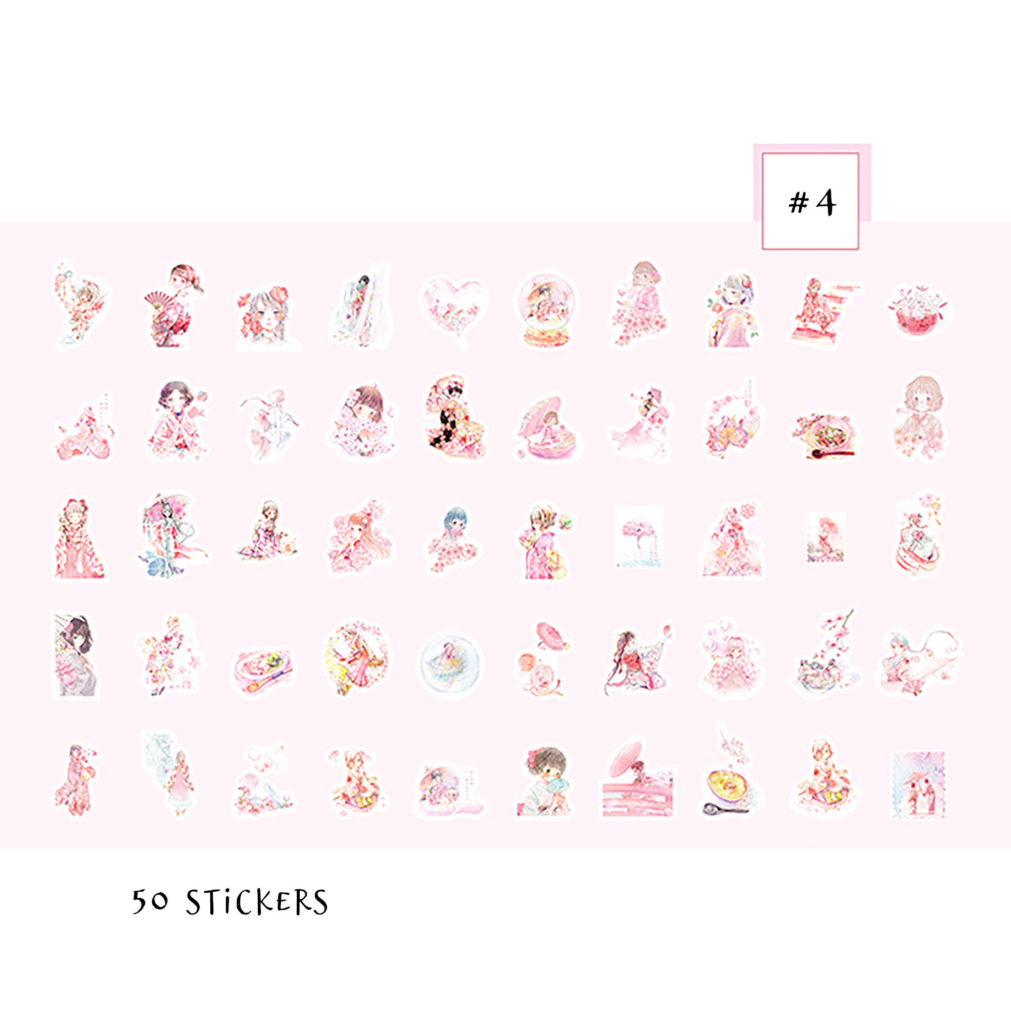 Sakura Stickers Sakura Sticker Pack Blossom Stickers | Etsy
