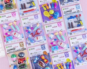 Princess Eraser Pack, Cute Erasers for Girls, Kawaii Castle Erasers Set ...