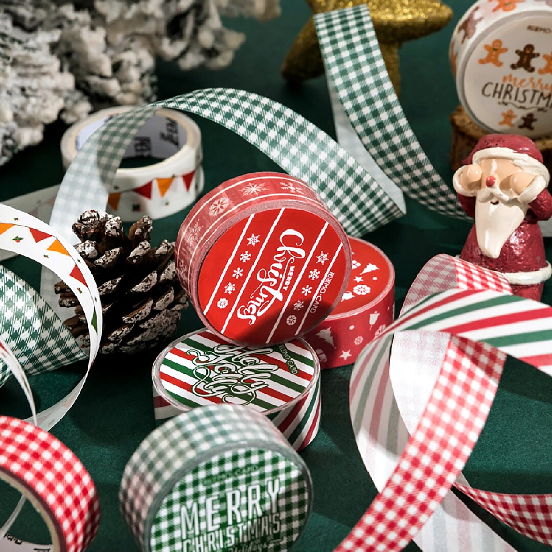Christmas Washi Tape, Christmas Gift Wrapping Decoration Tape, Festive ...