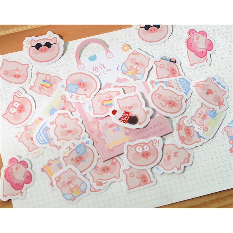 Cute Emoti Planner Sticker Pack Kawaii Cats Stickers Funny - Etsy