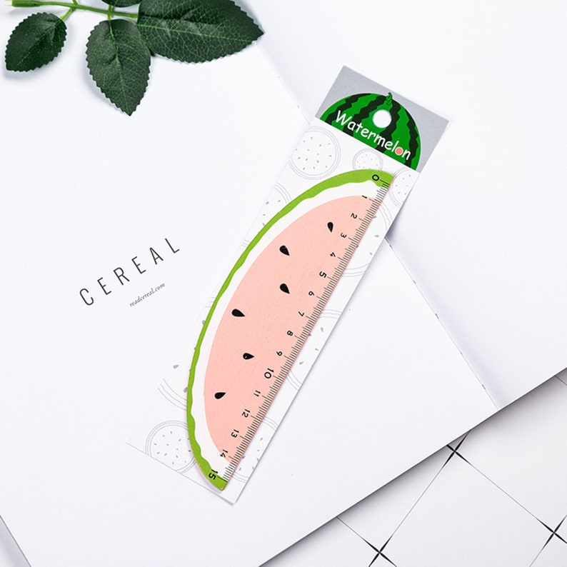 Fruit Wooden Ruler Cute Stationery Gift School Supplies - Etsy UK
