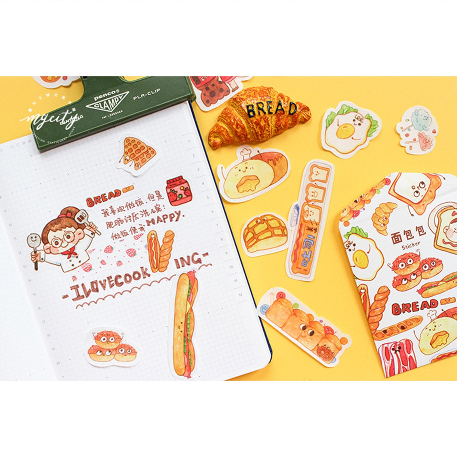 Hand Drawn Sticker Pack Illustrated Stickers Scrapbooking - Etsy