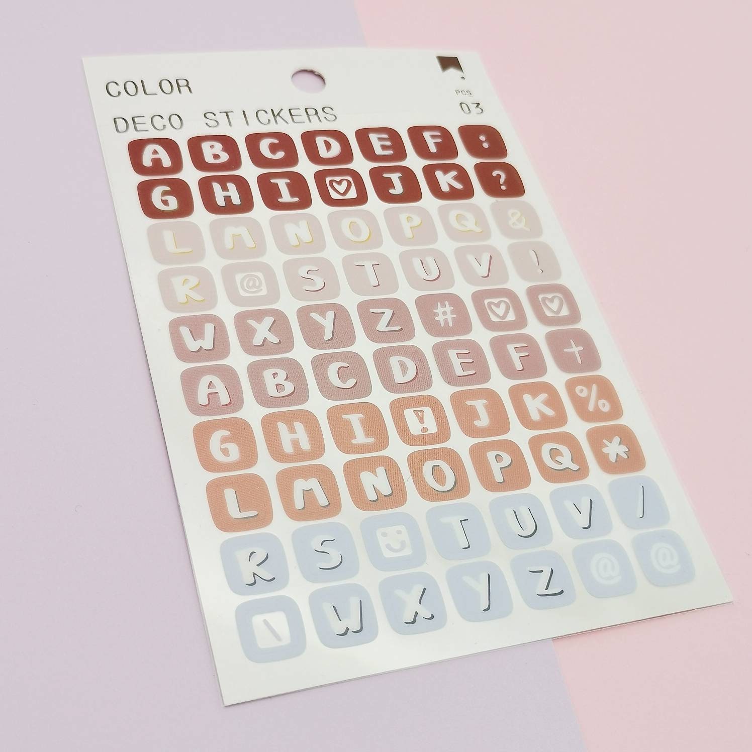 Letters and Numbers Stickers Alphanumeric Stickers Text - Etsy