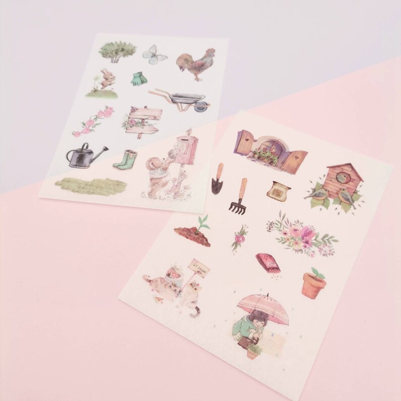 Country Life Stickers Gardening Stickers Garden Lovers - Etsy UK