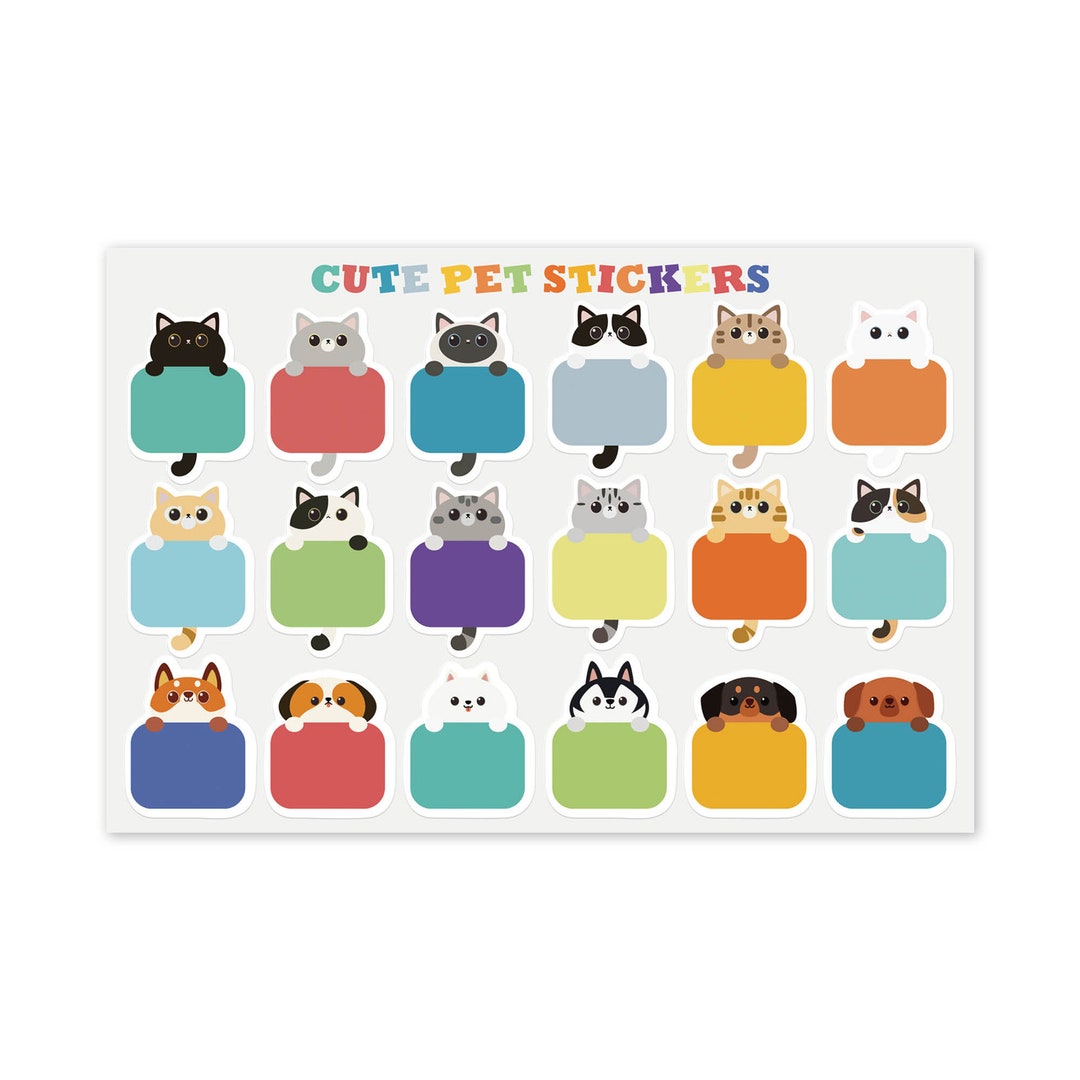 Blank Planner Stickers Blank Labels for Calendars Tags Cute - Etsy