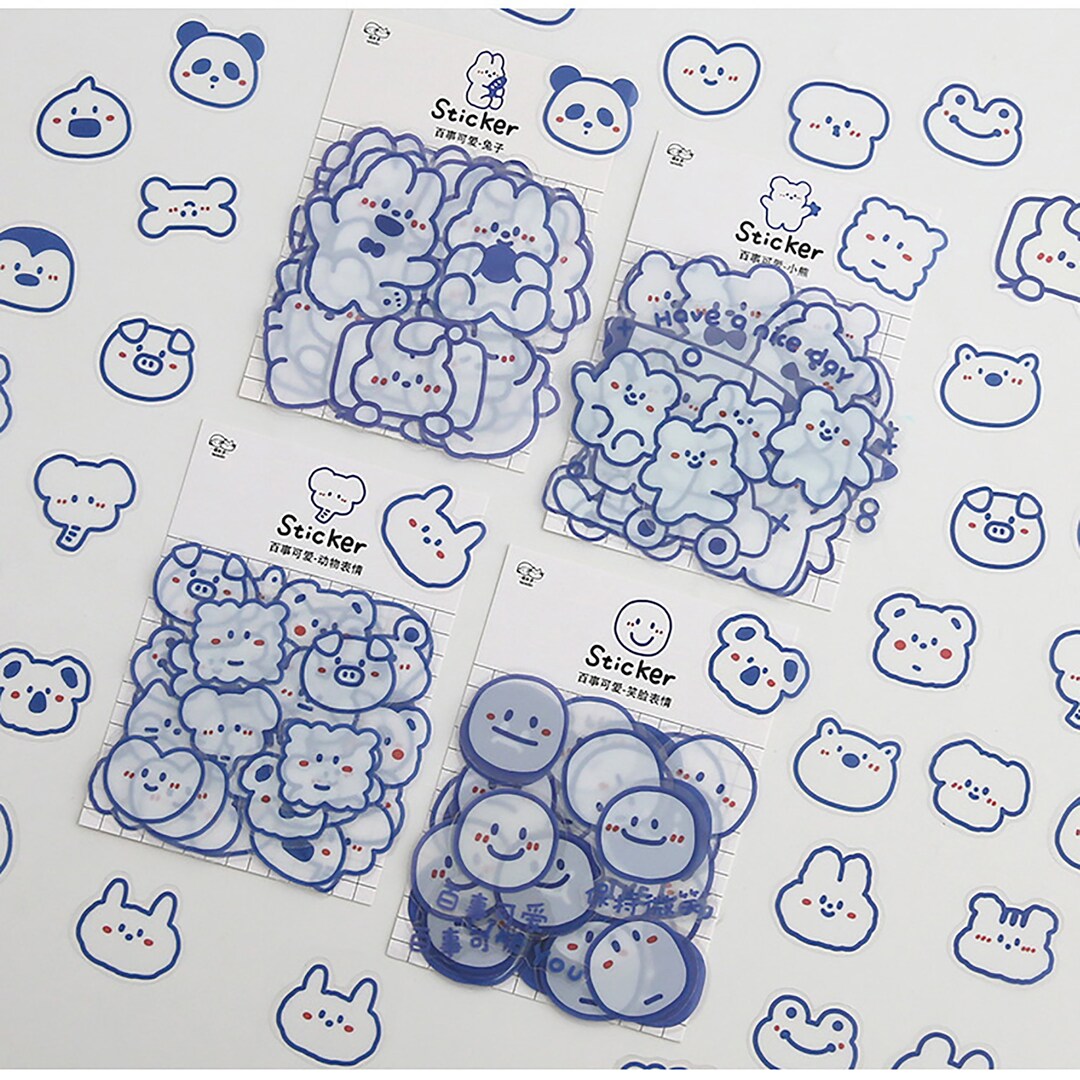 Character Sticker Pack, Translucent Stickers, Individual Stickers ...