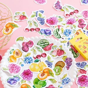 Fruit Stickers, Berry Stickers, Snack Stickers, Watercolour Sticker ...