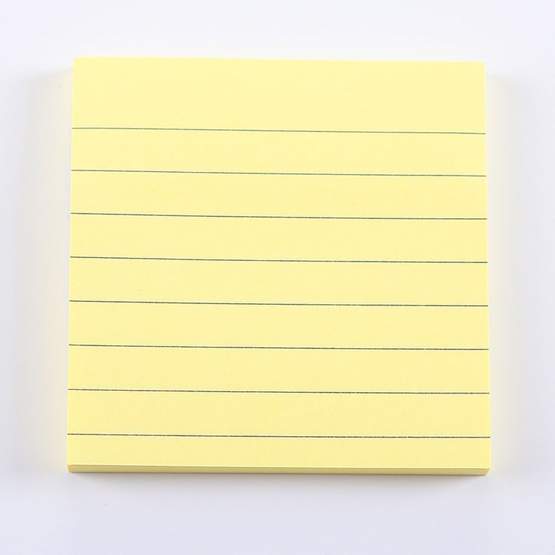 Lined Sticky Notes Coloured Paper Notes Mini Lined Pad - Etsy UK