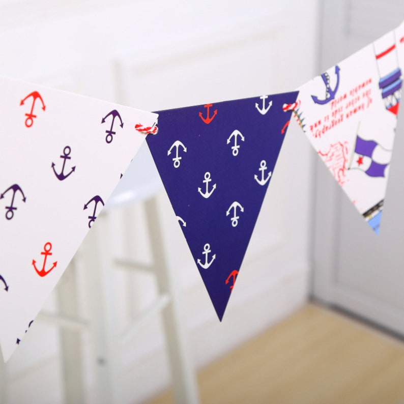 Sailor Bunting Boat Ship Bunting Nautical Bunting Deep Sea - Etsy
