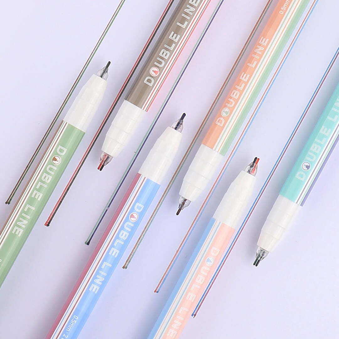 Morandi Double Line Pens, Morandi Colour Theme, Marker Pens, Two Line ...