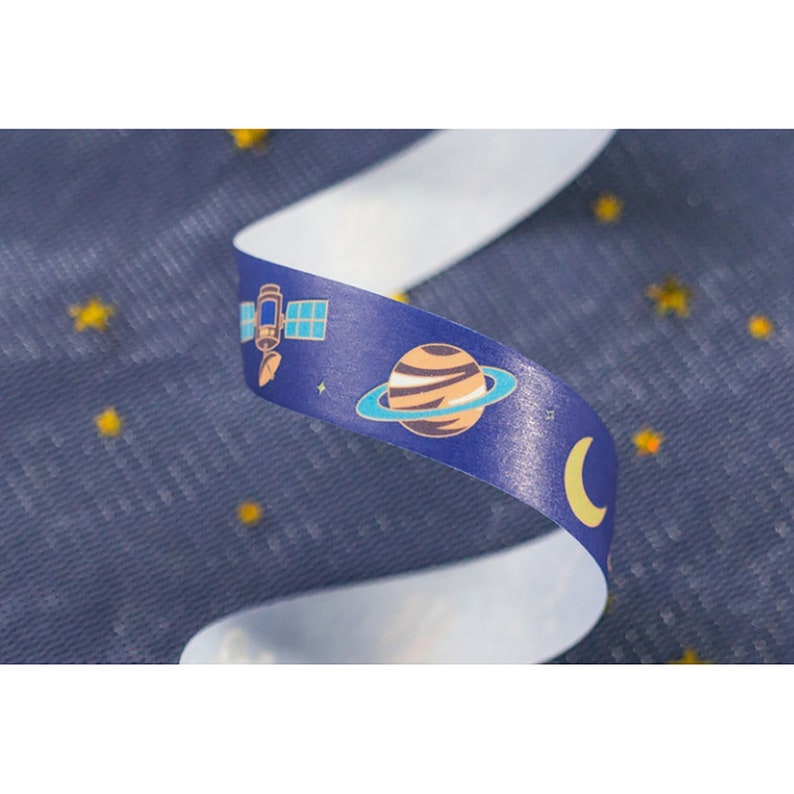 Cosmic Washi Tape Outer Space Washi Tape Rocket Washi Tape | Etsy
