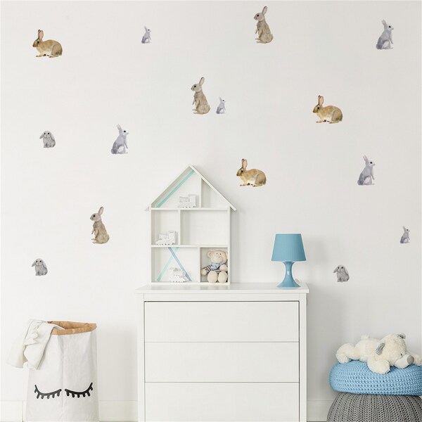 Bunny Wall Decal - Etsy