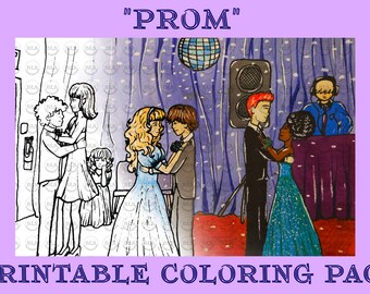 The Princess' Bedroom Printable Coloring Page Original - Etsy