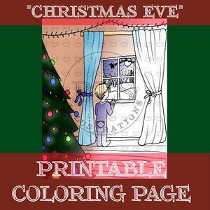 Coloring Page-christmas Eve Printable Coloring-christmas Coloring Page ...